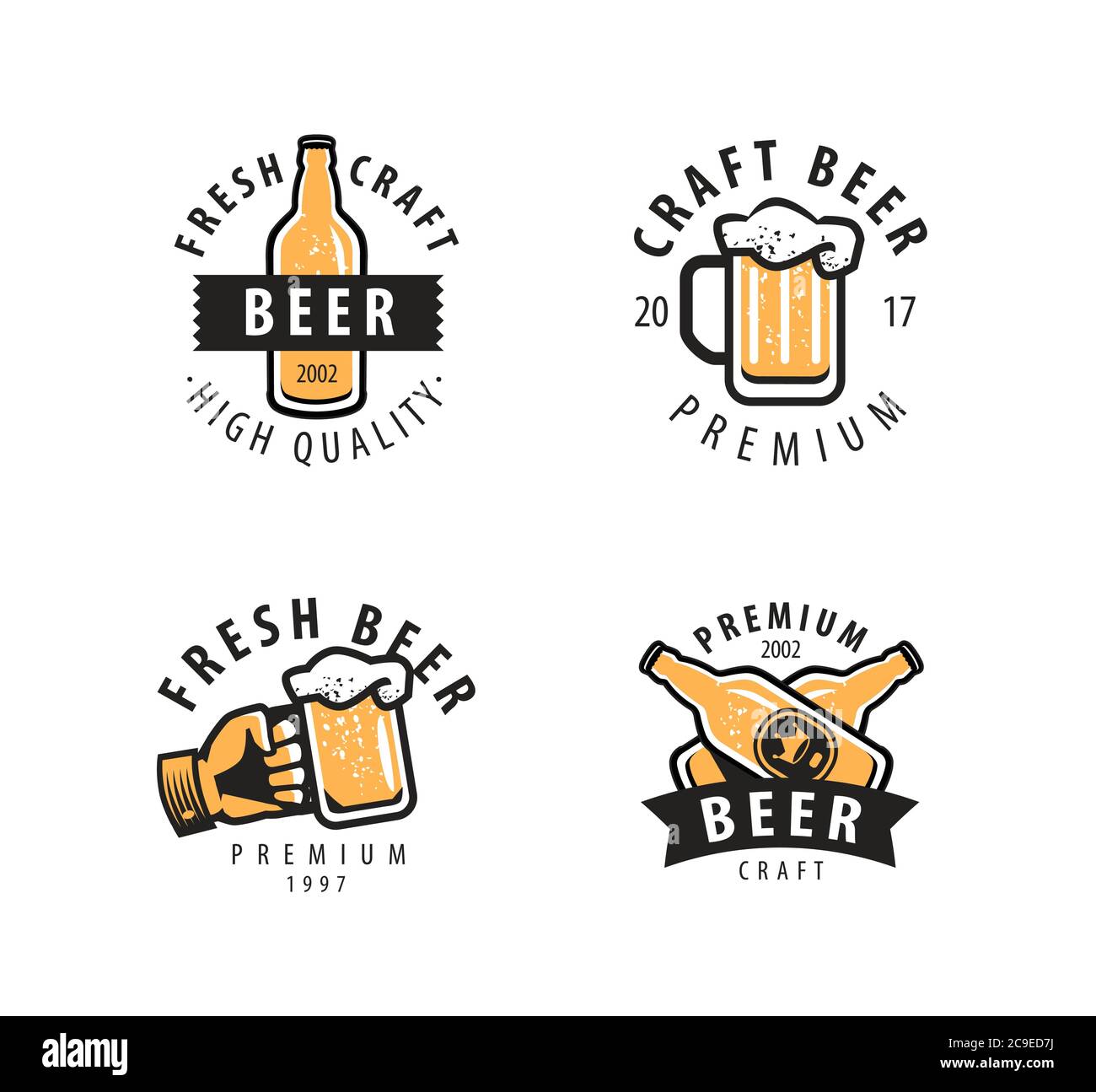 Beer symbol or label. Pub, restaurant, drink concept Stock Vector Image ...