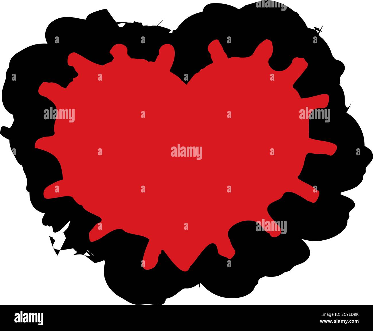 Heart shape with gear wheels hi-res stock photography and images - Alamy