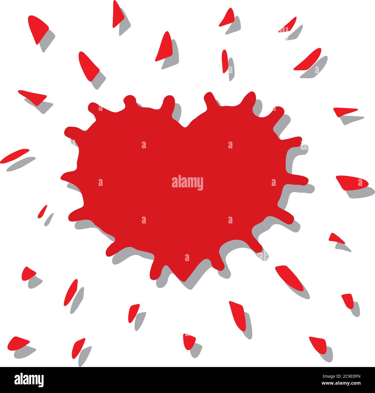 Heart shape with gear wheels Stock Vector Images - Alamy