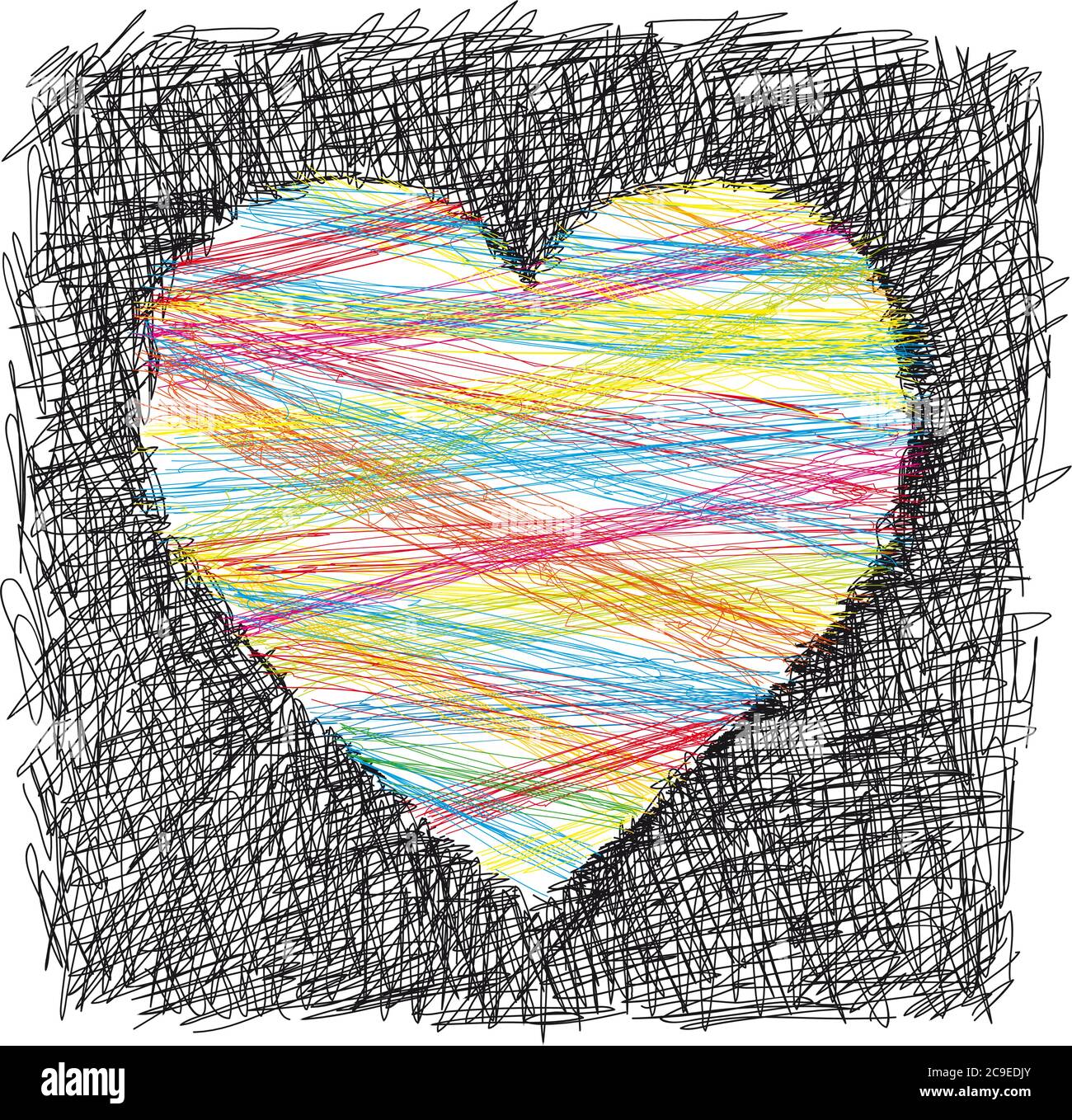 Heart shape with gear wheels Stock Vector Images - Alamy