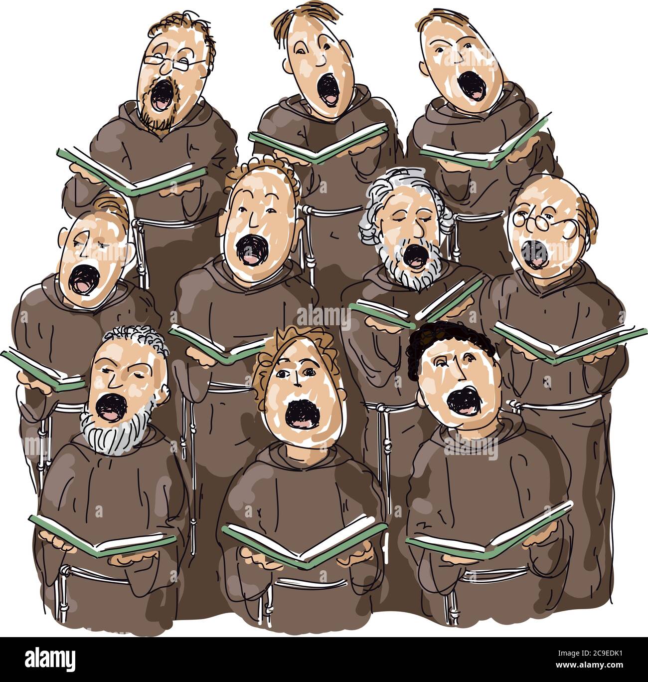 Musical chanting Stock Vector Images - Alamy