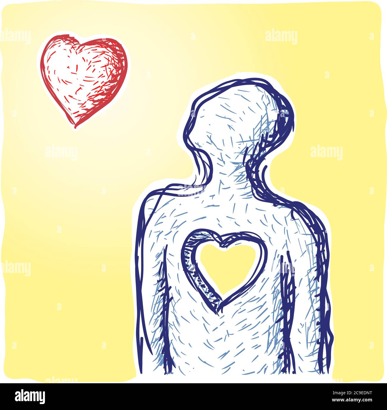 Empty sign heart on Stock Vector Images - Alamy