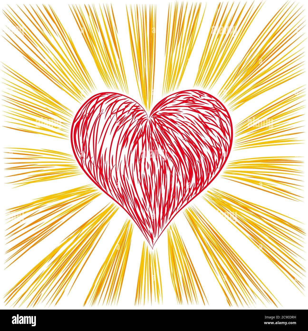 illustration of the symbol of a heart Stock Vector Image & Art - Alamy