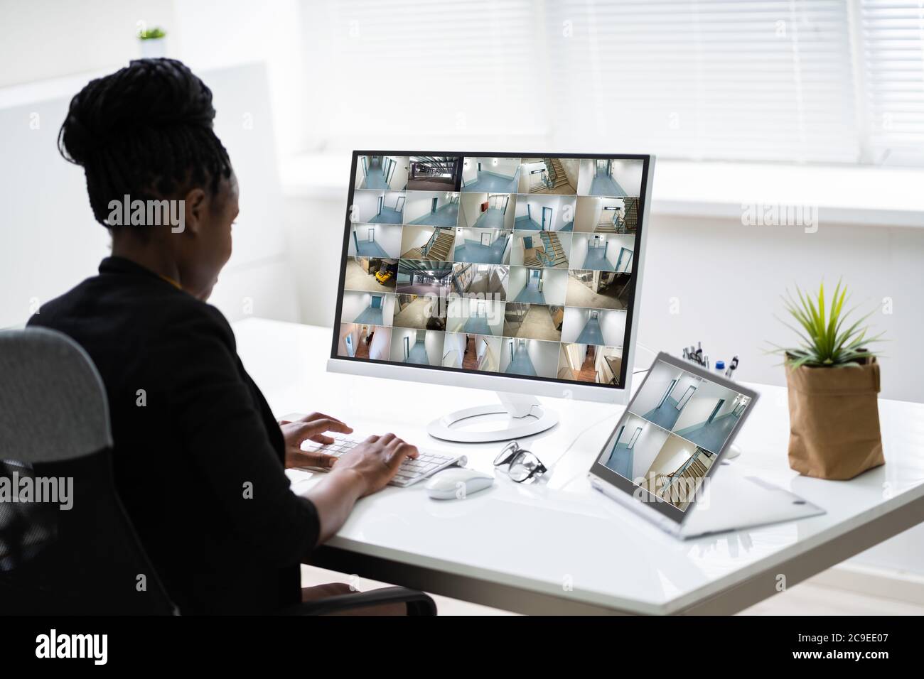 Cctv footage monitor hi-res stock photography and images - Alamy