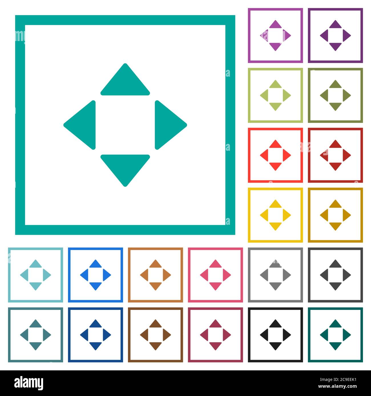 Directions blue green arrows Stock Vector Images - Alamy