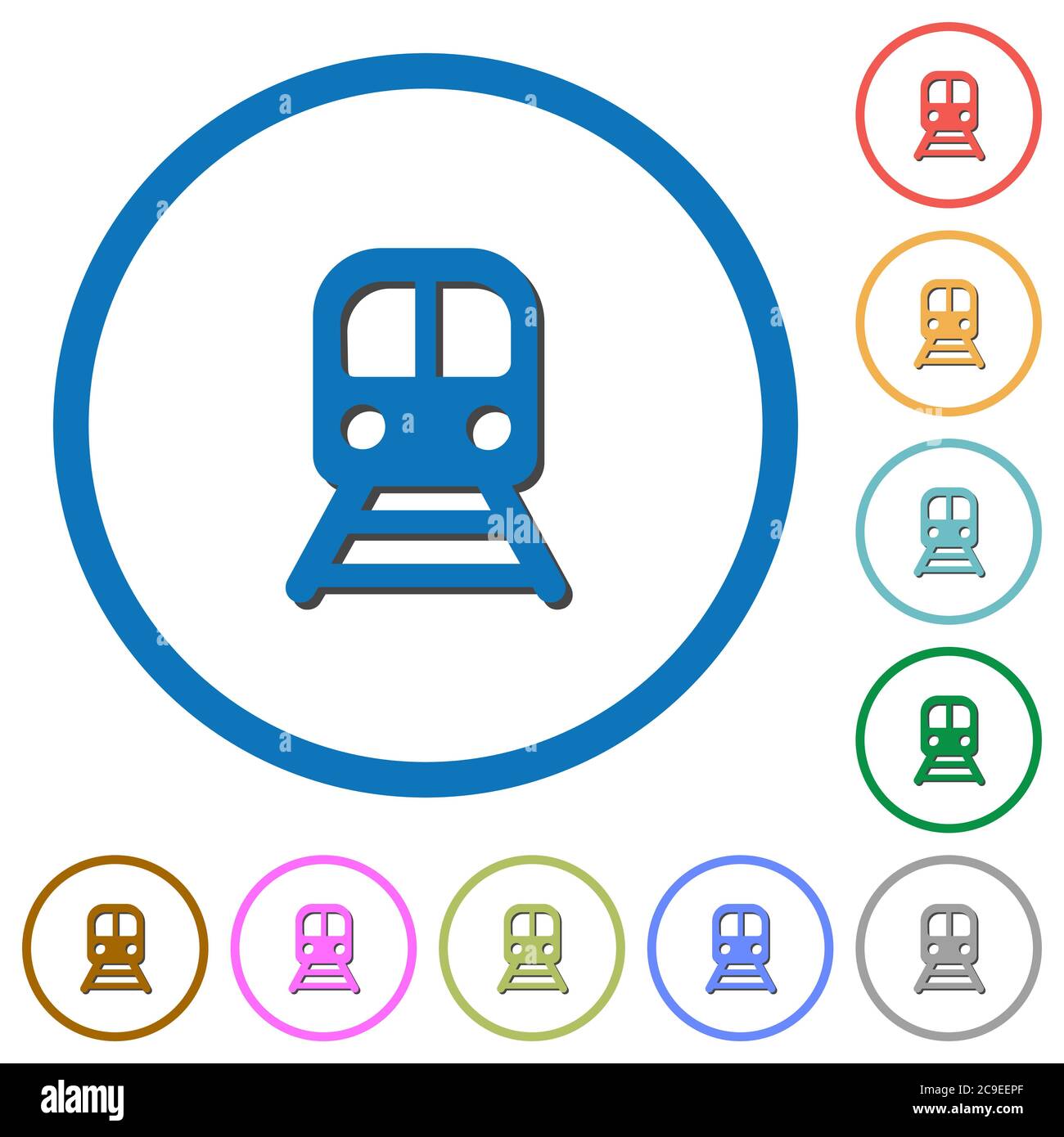 Shades of pink and blue railway station Cut Out Stock Images & Pictures ...