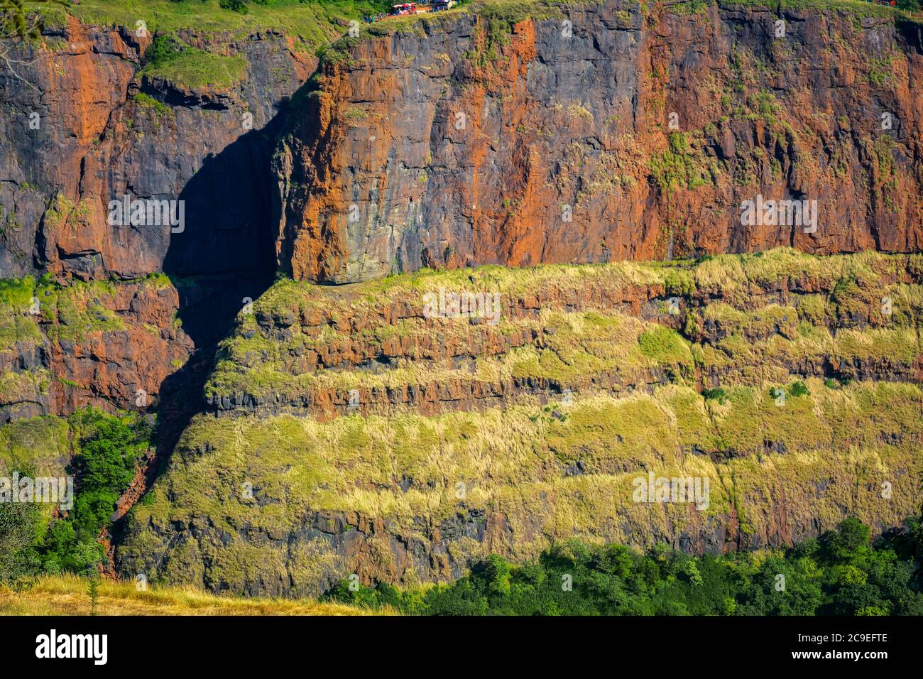 View Of Rock Mountain In India Stock Photo - Alamy