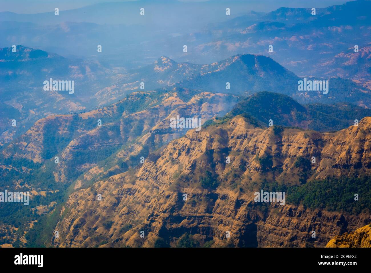 View Of Rock Mountain In India Stock Photo - Alamy