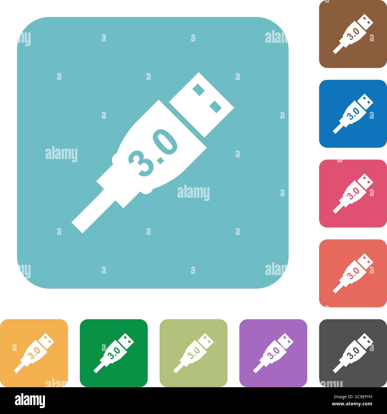 Vector white colored usb Cut Out Stock Images & Pictures - Alamy