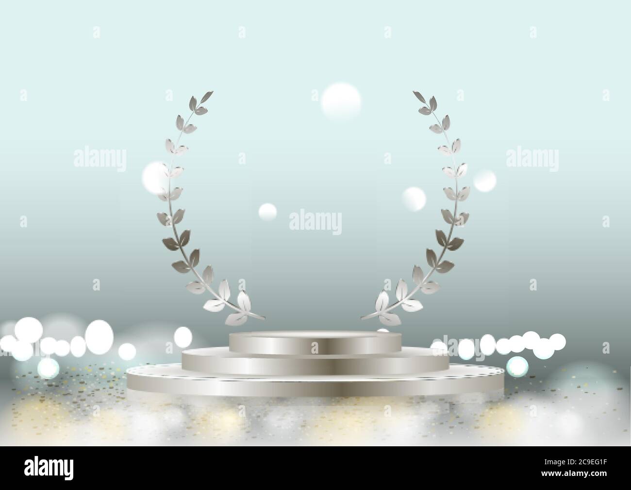 Silver laurel leaf Stock Vector Images - Alamy