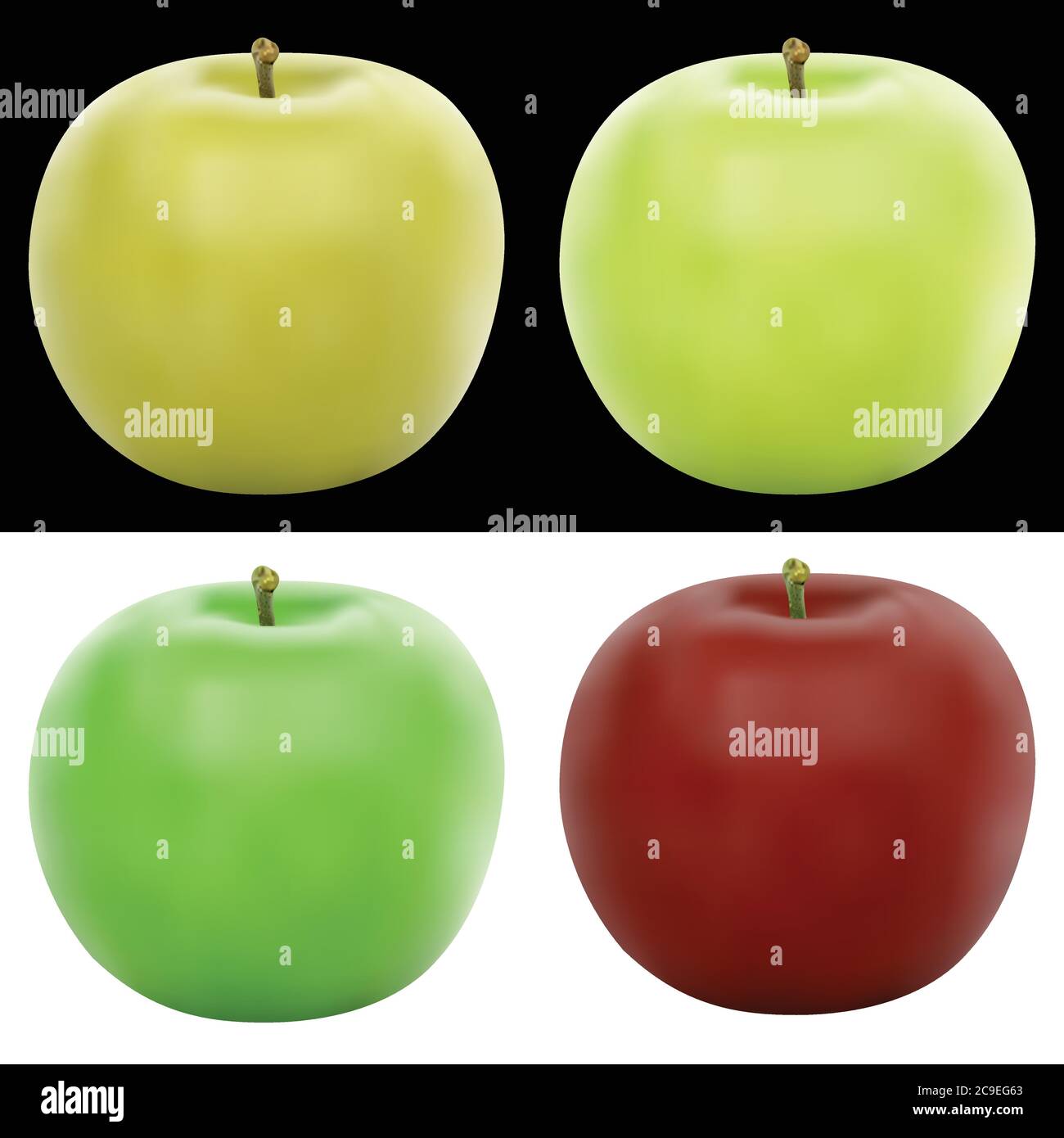 Apple illustration hi-res stock photography and images - Alamy