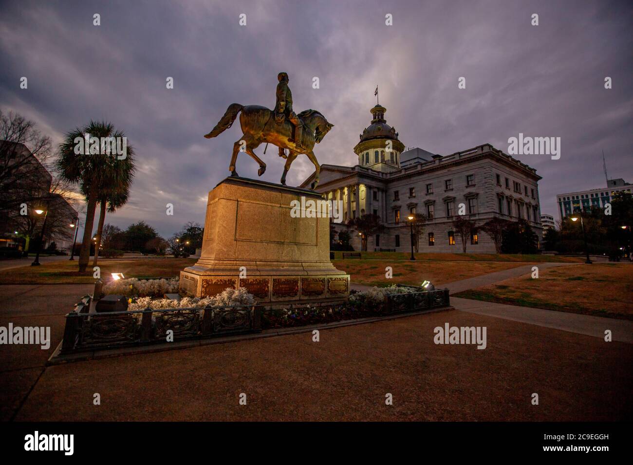 The statue of Confederate States of America Lieutenant General Wade ...
