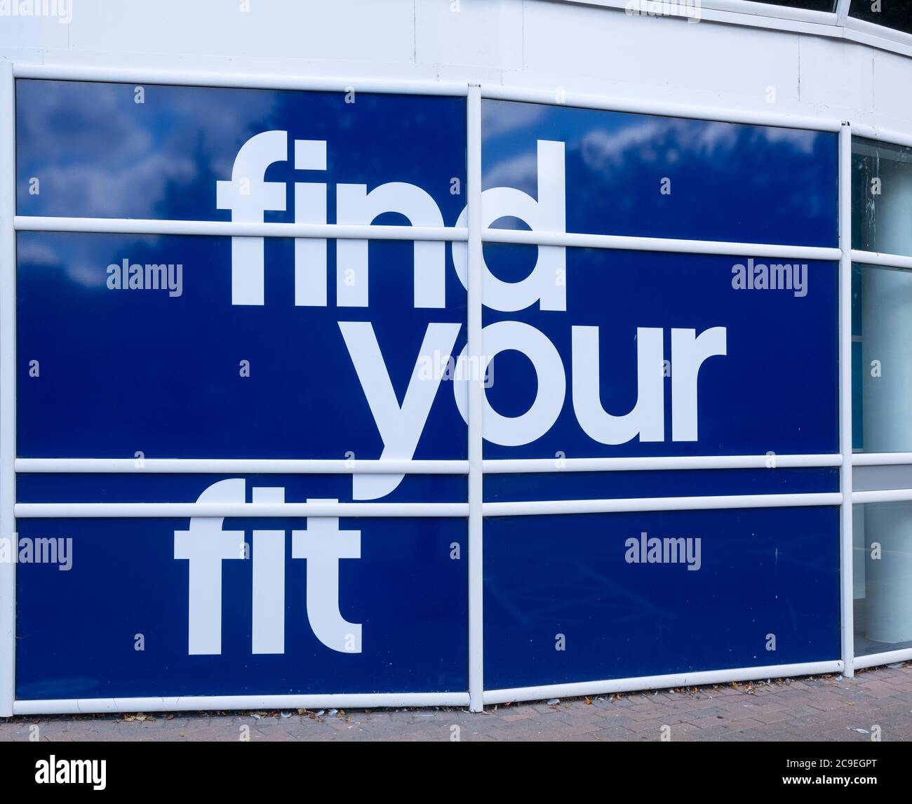 The Gym Group advertising poster, Cardinal Park, Ipswich, Suffolk ...