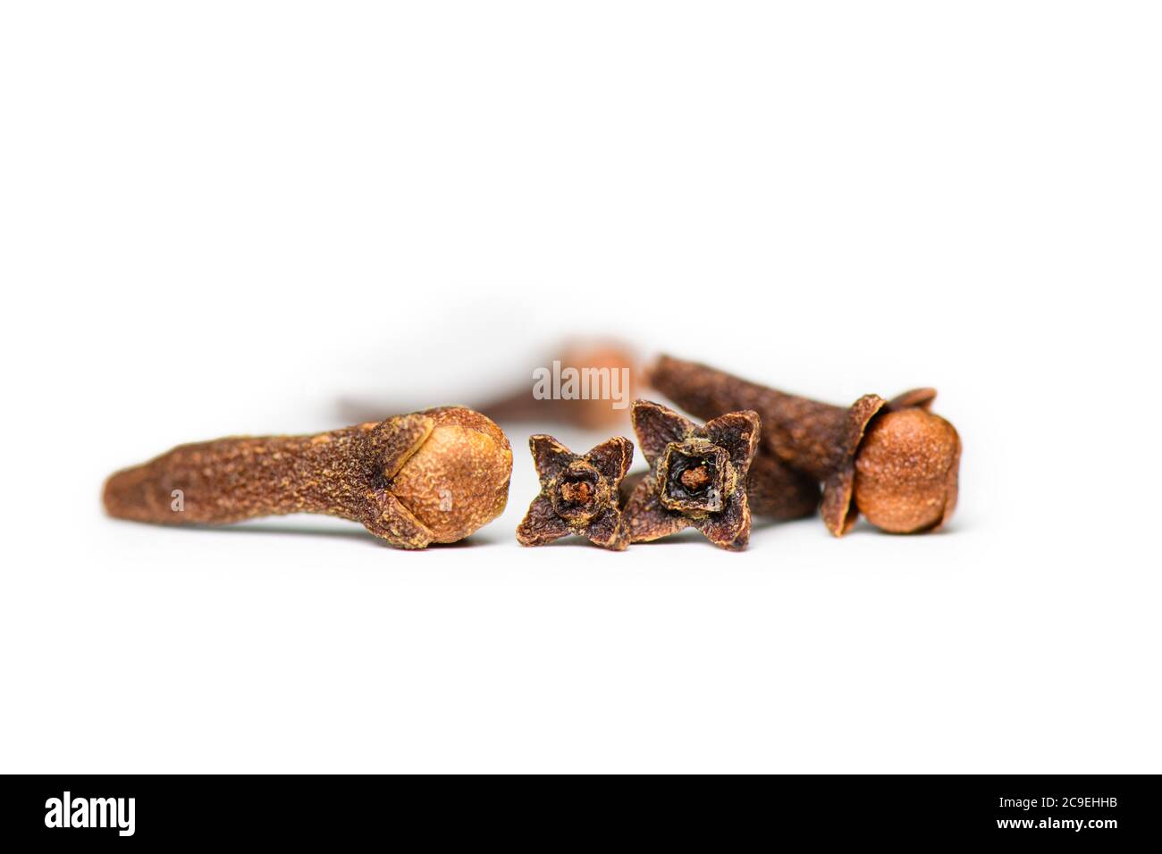 Close - up of Cloves on a white background Stock Photo - Alamy