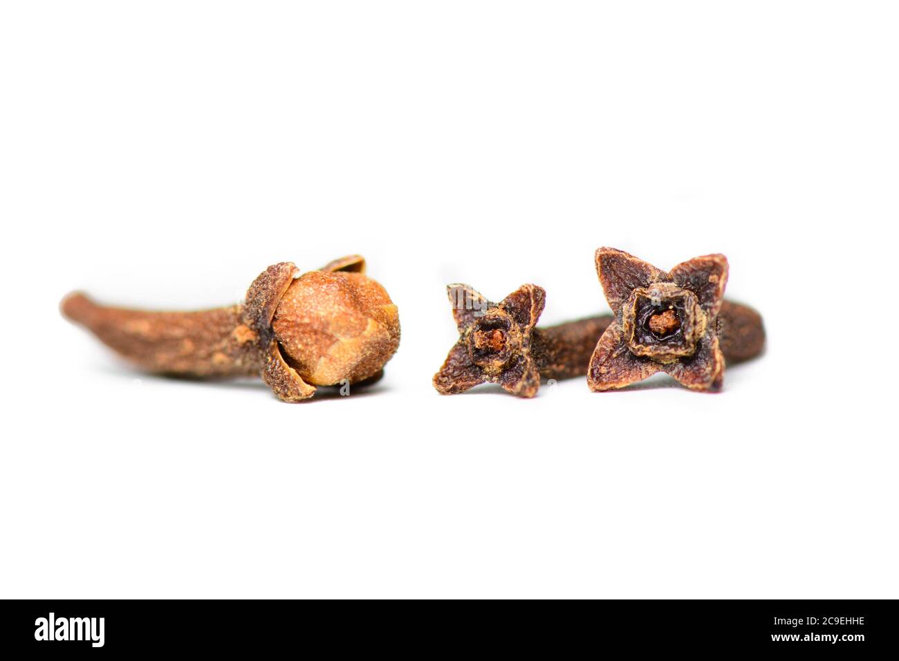 Close - up of Cloves on a white background Stock Photo - Alamy