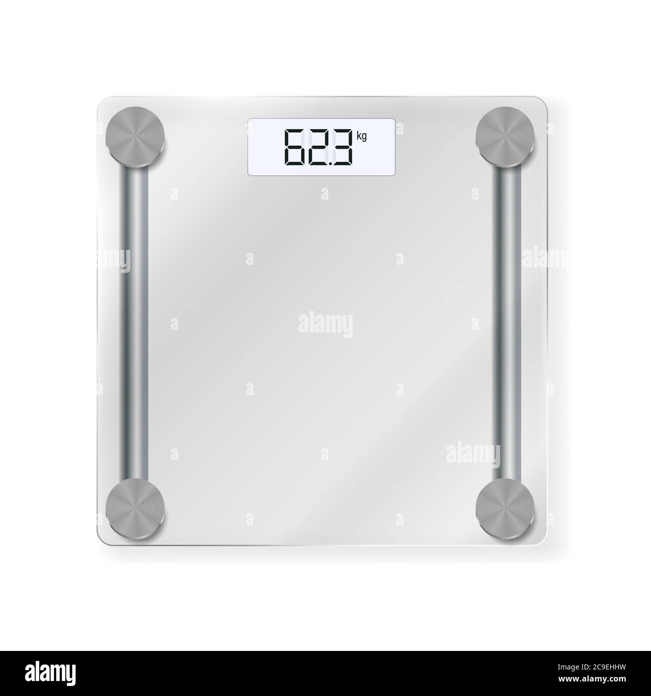 Electronic floor scales icon for measuring human weight. Vector ...