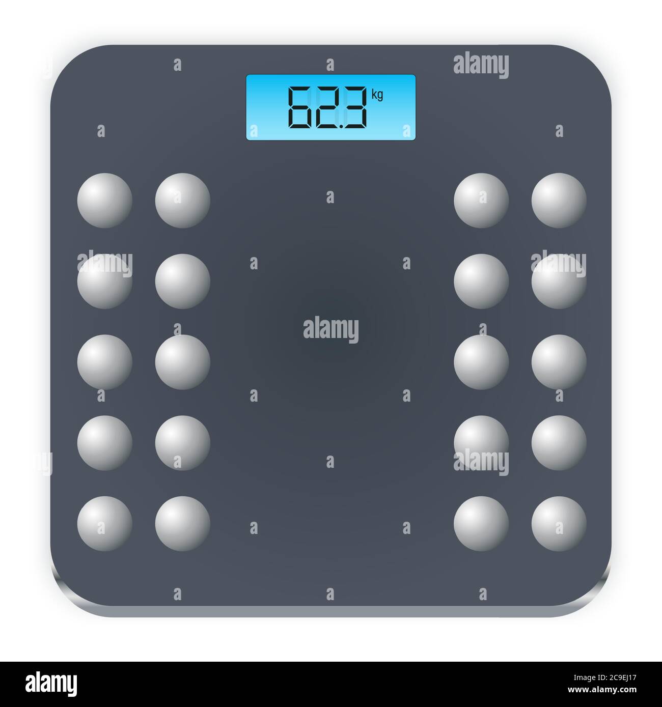 Electronic floor scales icon for measuring human weight. Vector ...