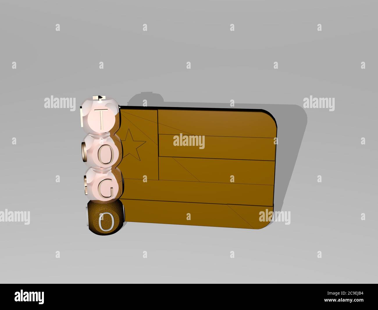 3D illustration of TOGO graphics and text around the icon made by ...