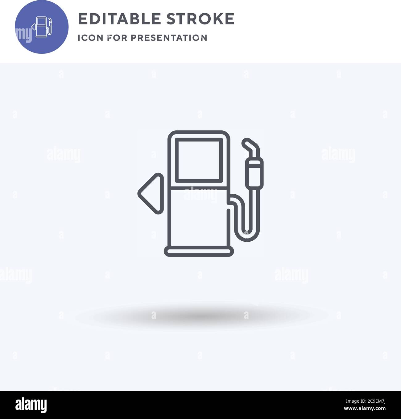 Fuel icon vector, filled flat sign, solid pictogram isolated on white ...