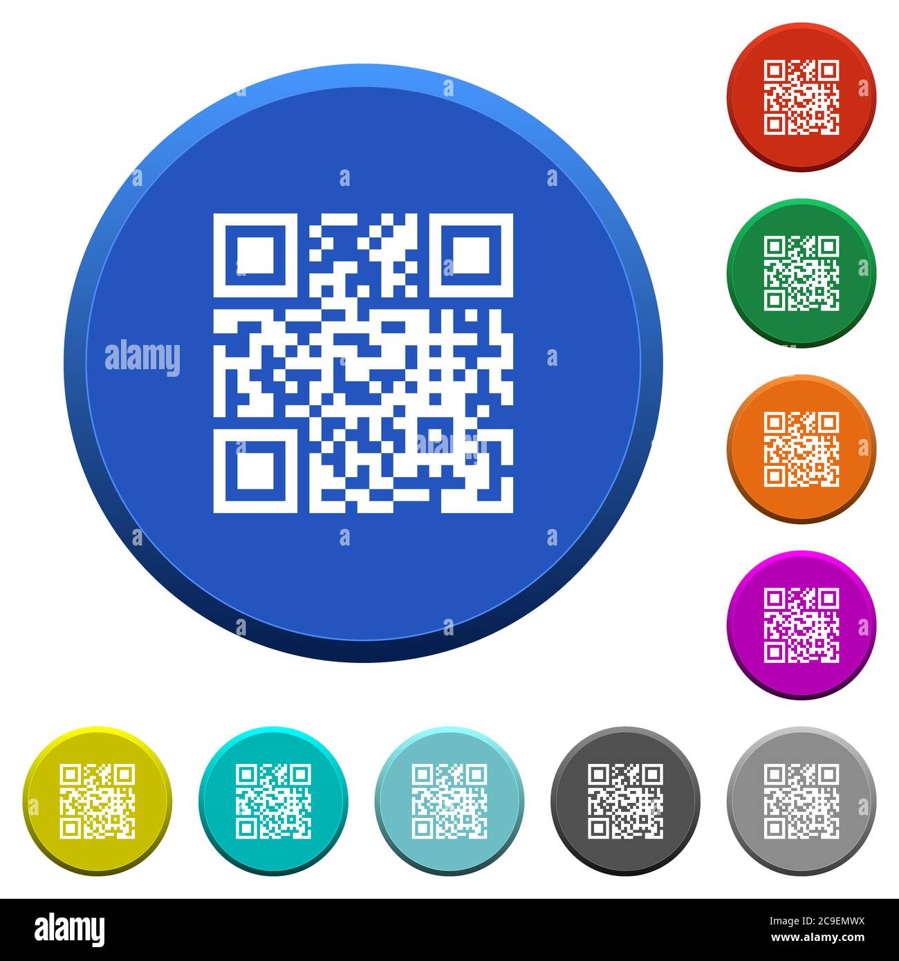 Yellow color qr code Stock Vector Images - Alamy