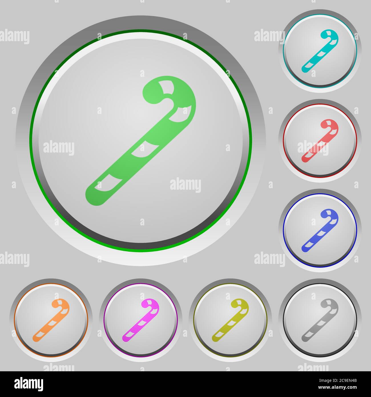 Green striped candy canes Stock Vector Images - Alamy