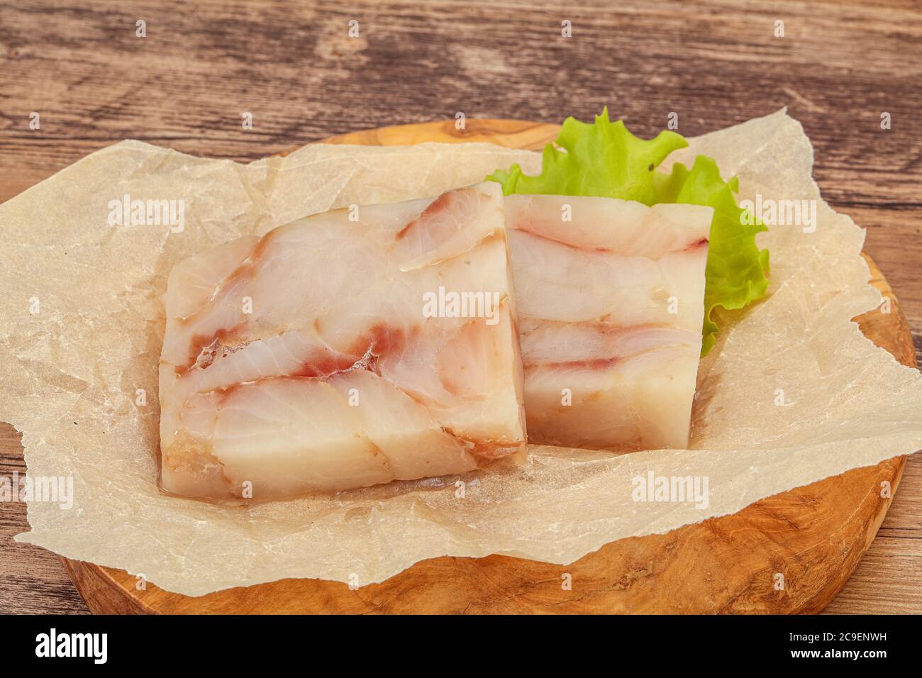 Raw dietary pollock fish fillet for cooking Stock Photo - Alamy