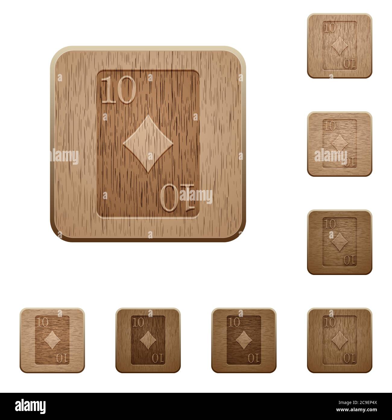 Set of ten buttons Cut Out Stock Images & Pictures - Alamy