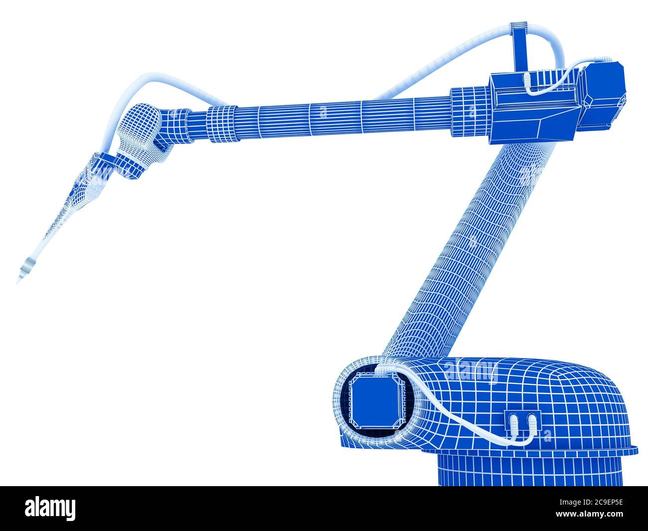 3d illustration of an Industrial Robot Isolated On White Stock Photo ...