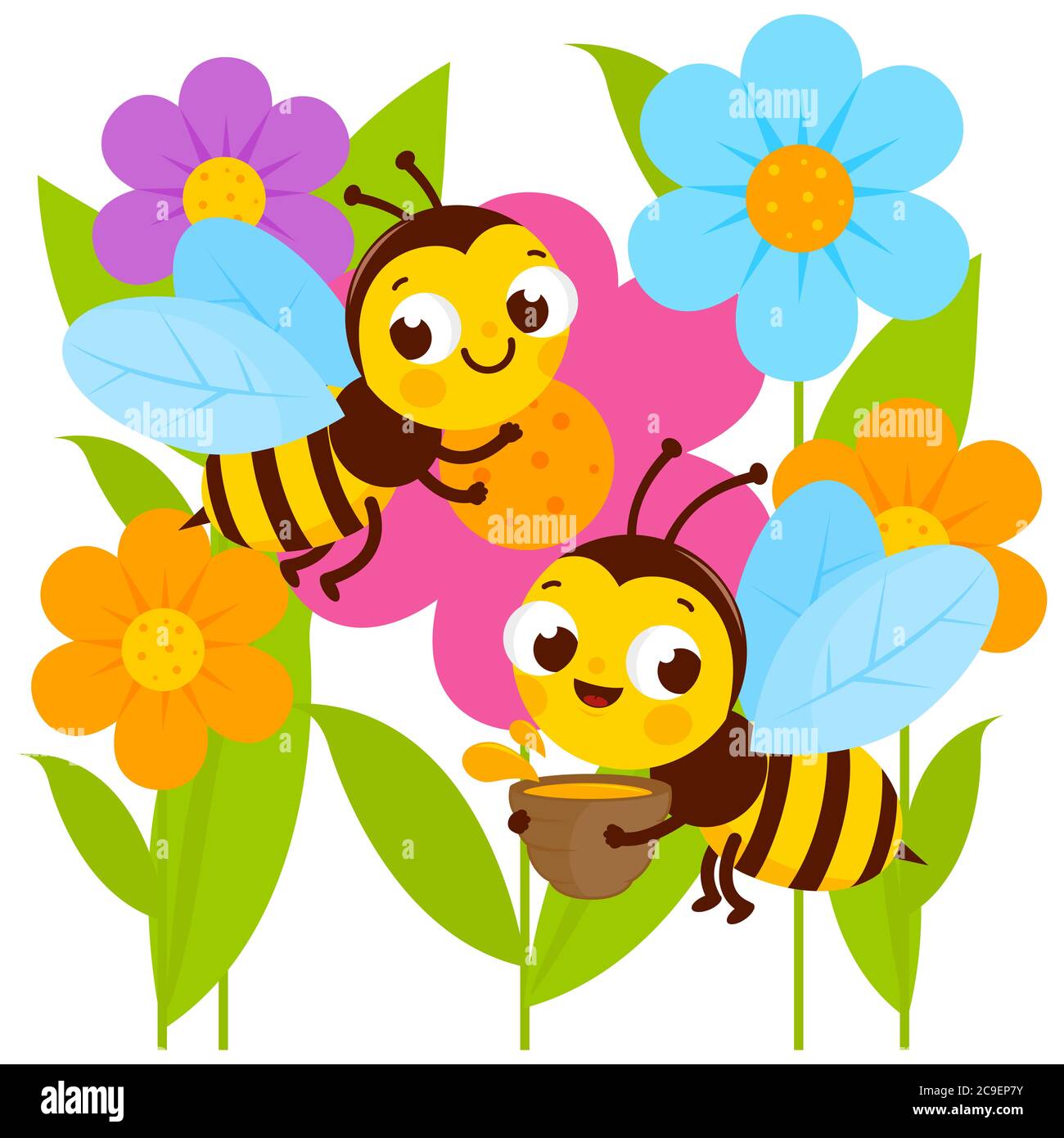 Busy Bees Clipart