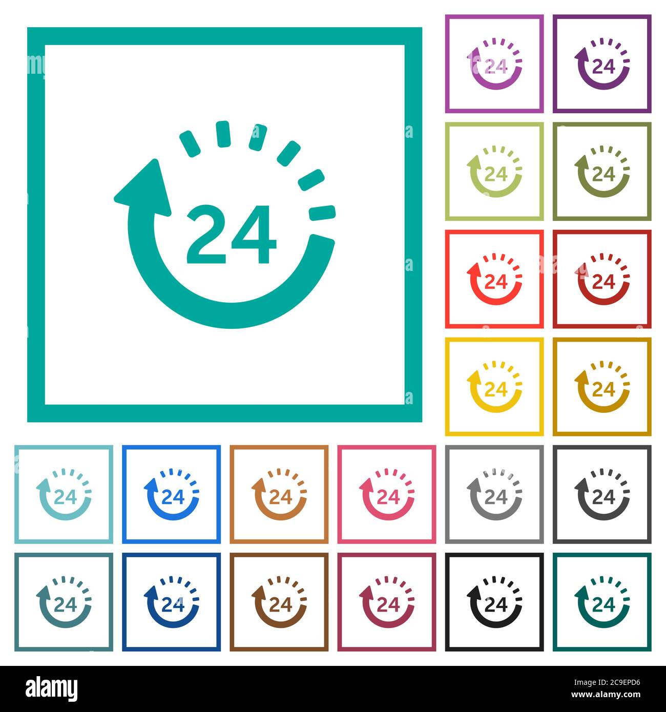 24 frames Stock Vector Images - Alamy