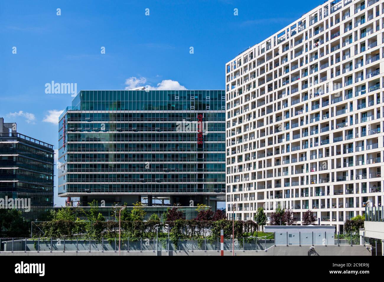 Main Buildings of Vienna Donau City in Wien, Austria, Europe Stock ...