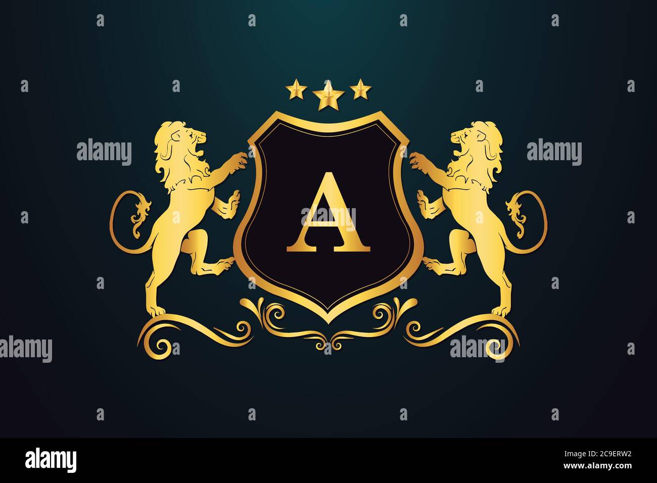 Luxury, Royal and Elegant Logo Vector Design Stock Vector Image & Art ...