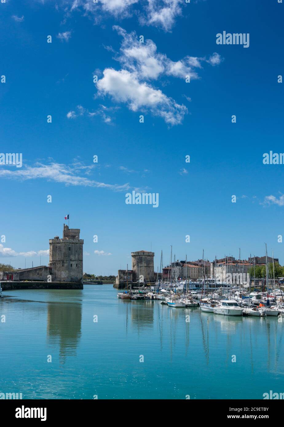 Entrance to the harbor of la rochelle hi-res stock photography and ...