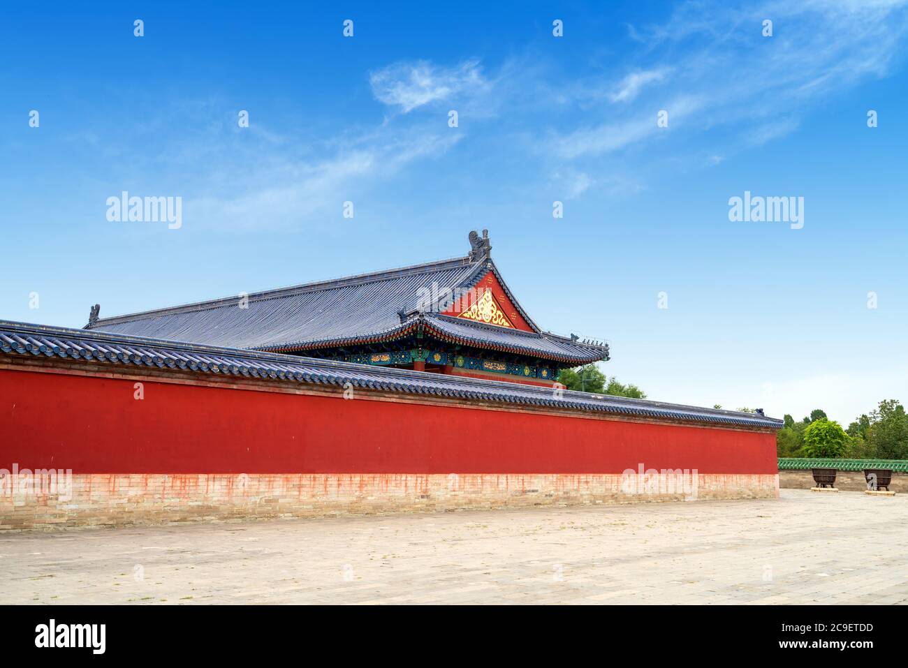 Historical building in Tiantan Park, Beijing, China Stock Photo - Alamy