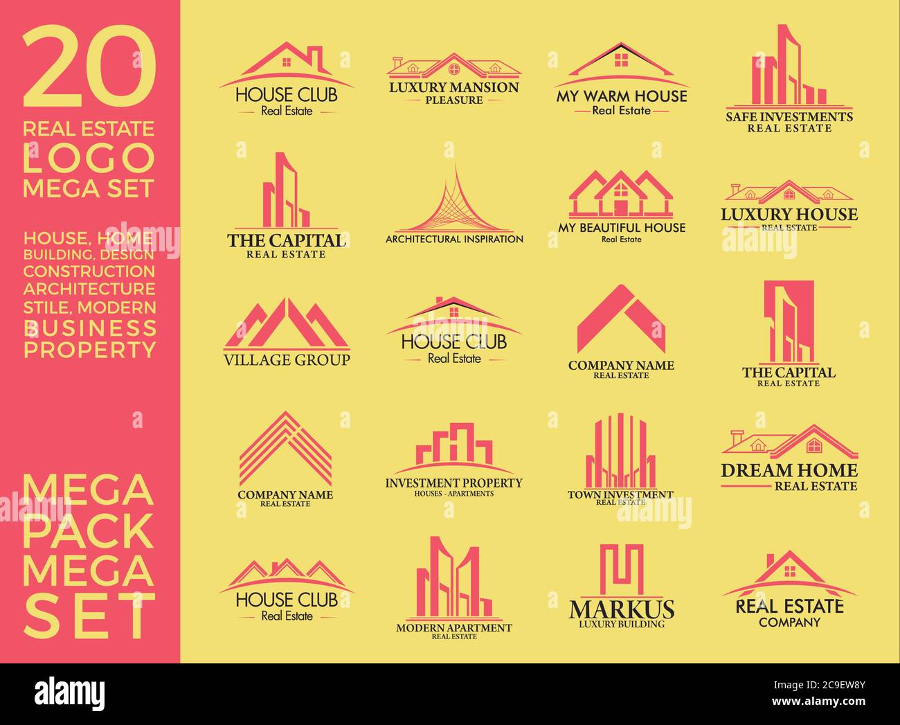 Mega Set and Big Group, Real Estate, Building and Construction Logo ...
