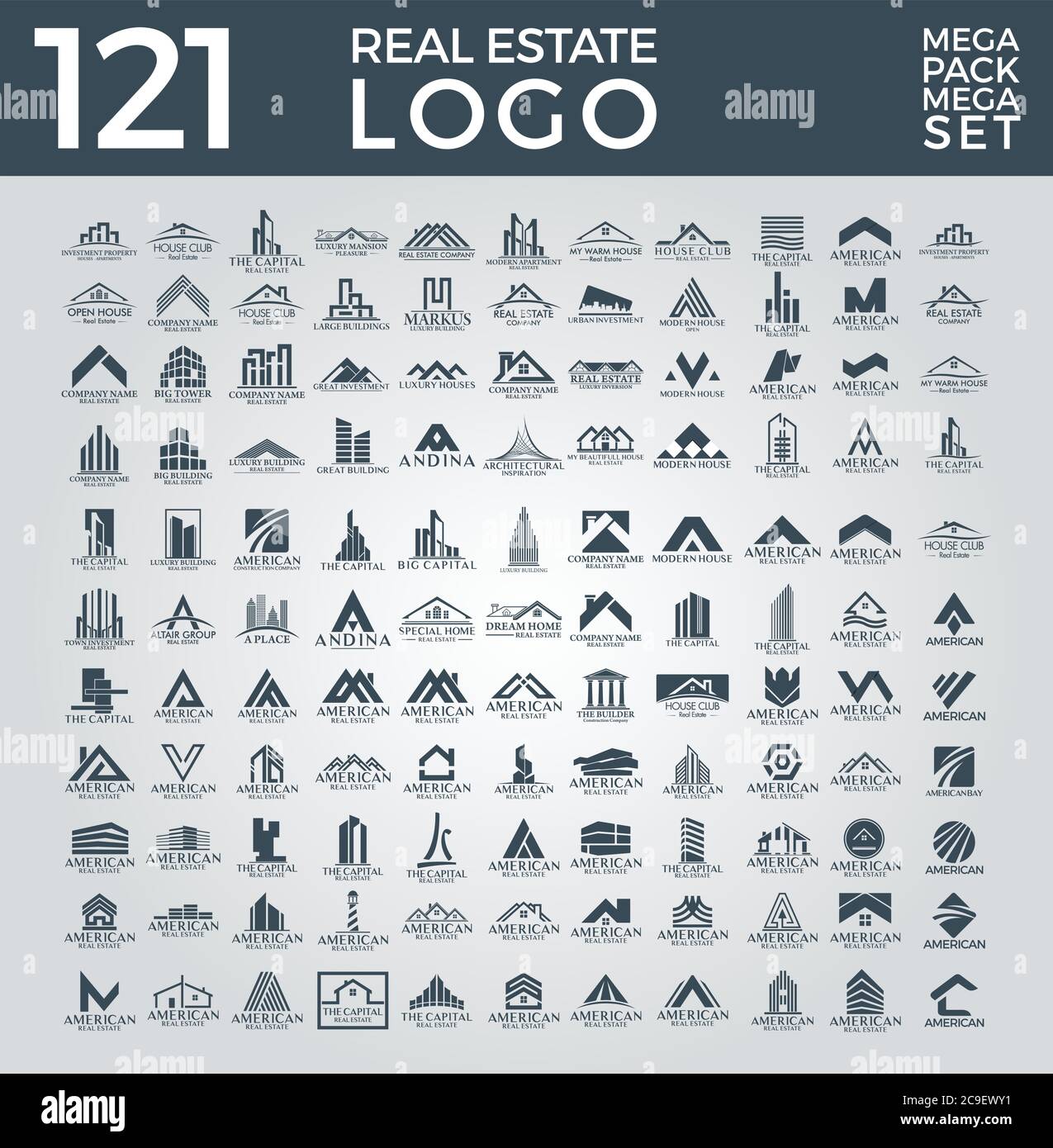 Mega Set and Big Group, Real Estate, Building and Construction Logo ...