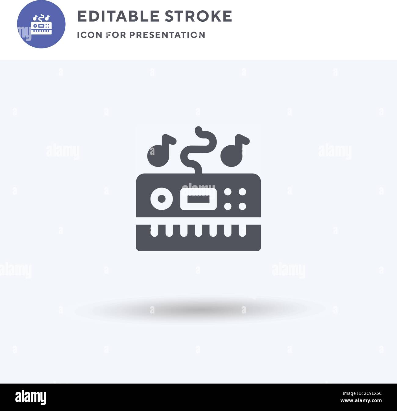 Keyboard icon vector, filled flat sign, solid pictogram isolated on ...