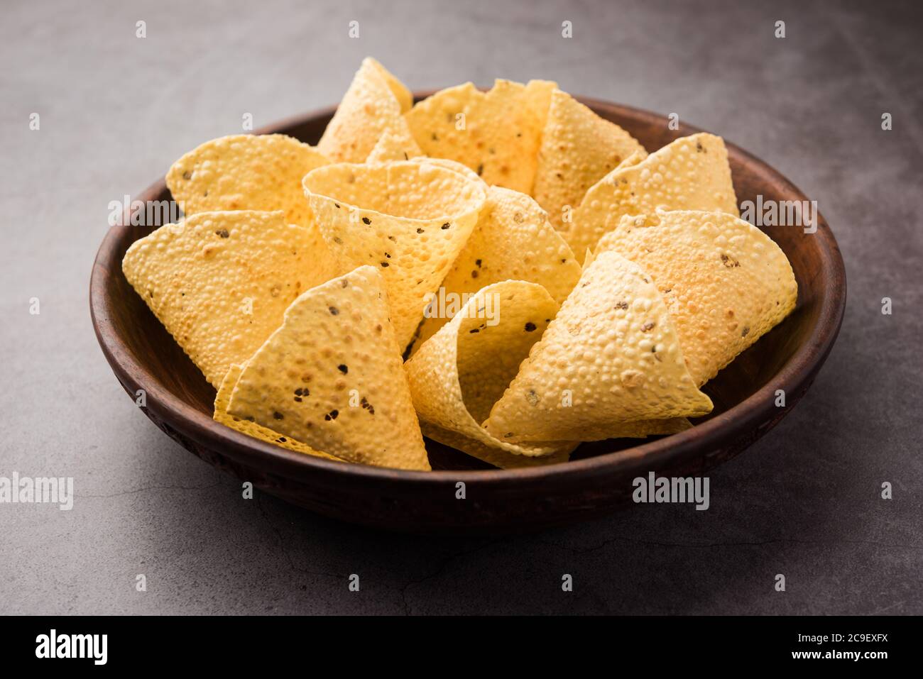 Capad Cones or Papadum in Cone shape, Traditional indian side dish ...