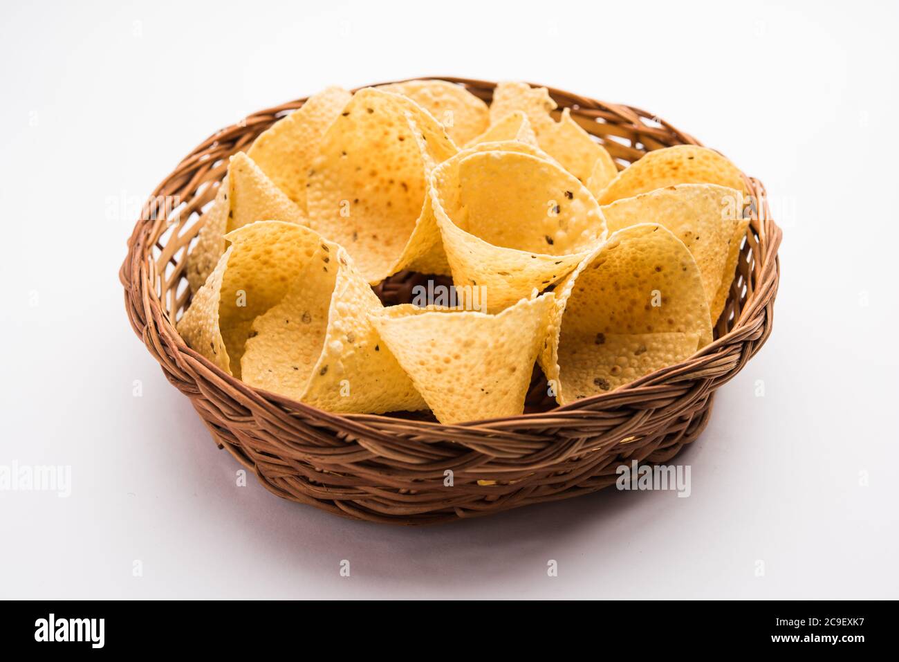 Capad Cones or Papadum in Cone shape, Traditional indian side dish ...
