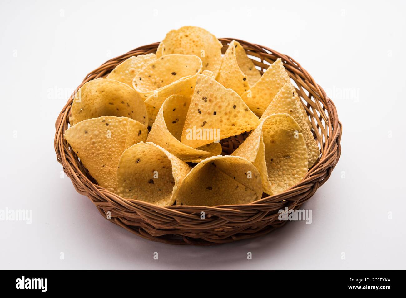 Capad Cones or Papadum in Cone shape, Traditional indian side dish ...
