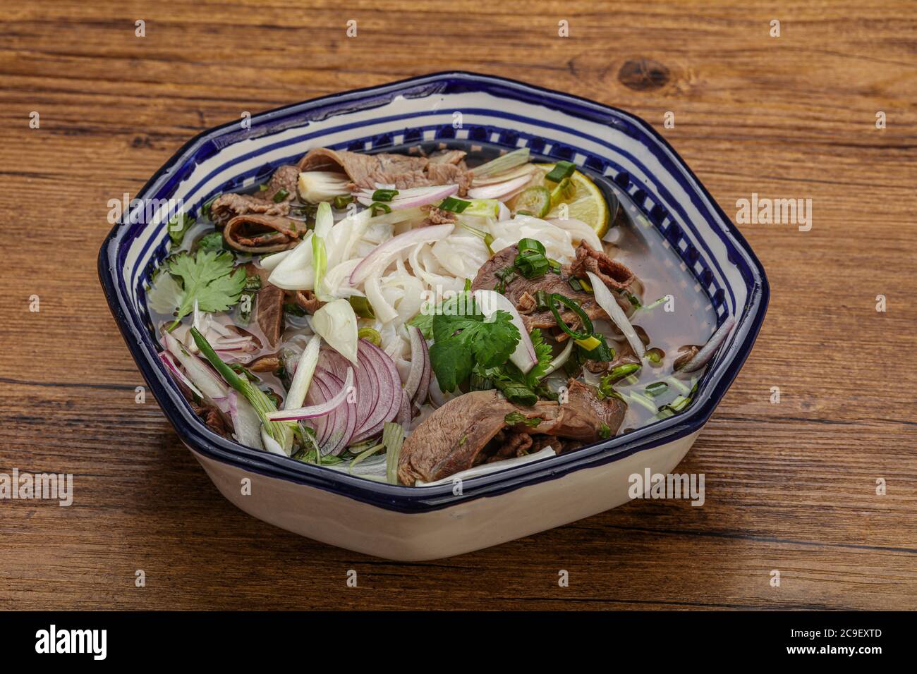 Vietnamese cuisine - beef Pho Bo soup Stock Photo - Alamy