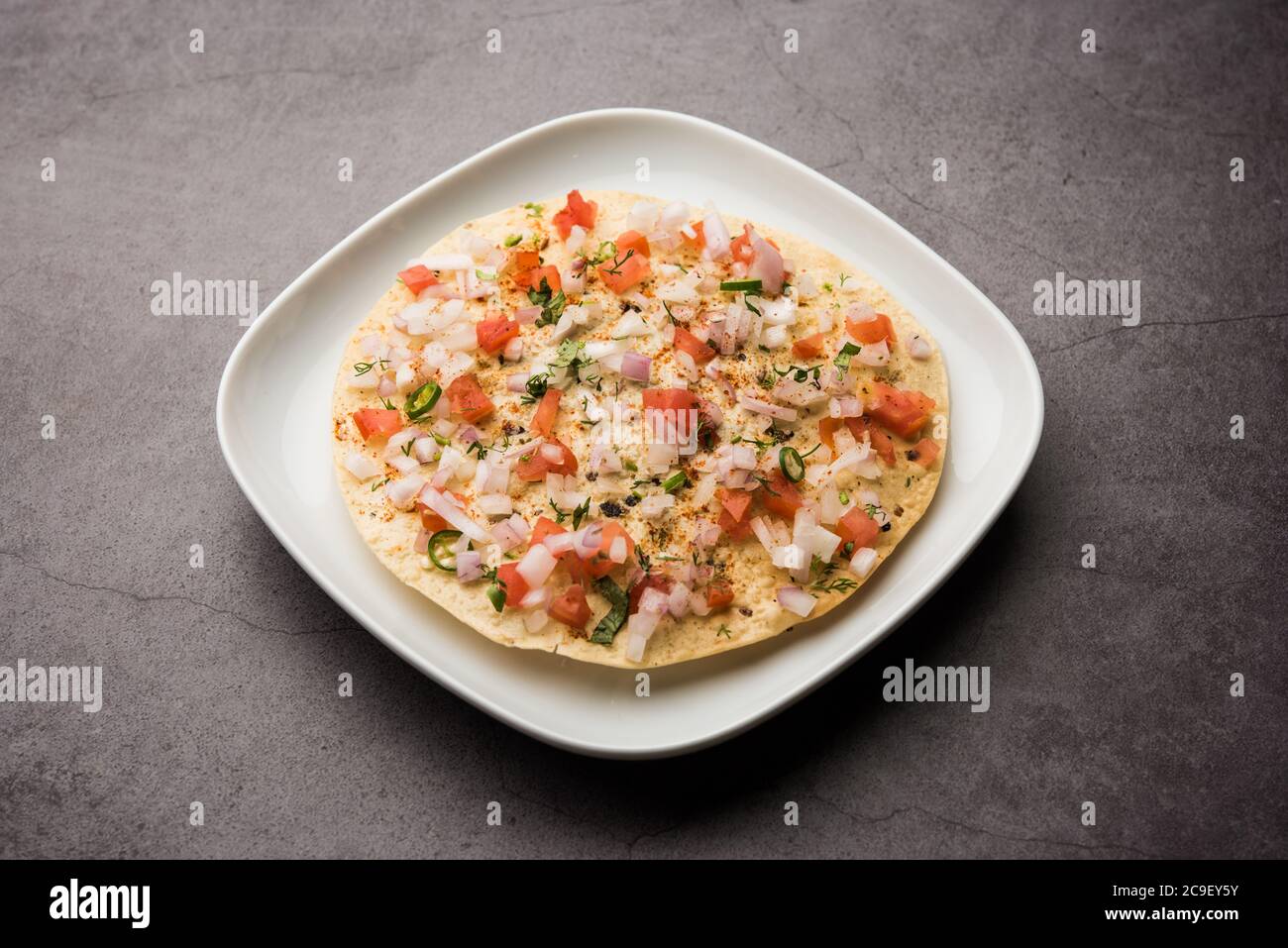 Masala Papad or papadum is a delicious Indian snack made using roasted ...