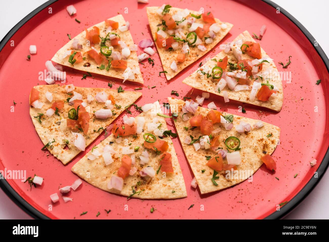 Masala Papad or papadum is a delicious Indian snack made using roasted ...