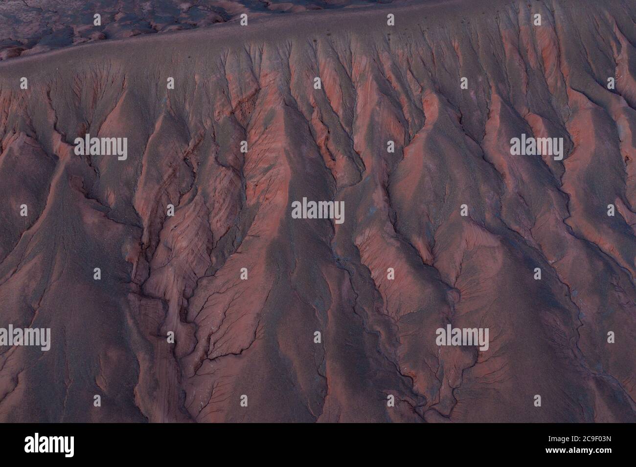 Aerial View, Desierto del Diablo, Los Colorados, Tolar Grande, La Puna ...