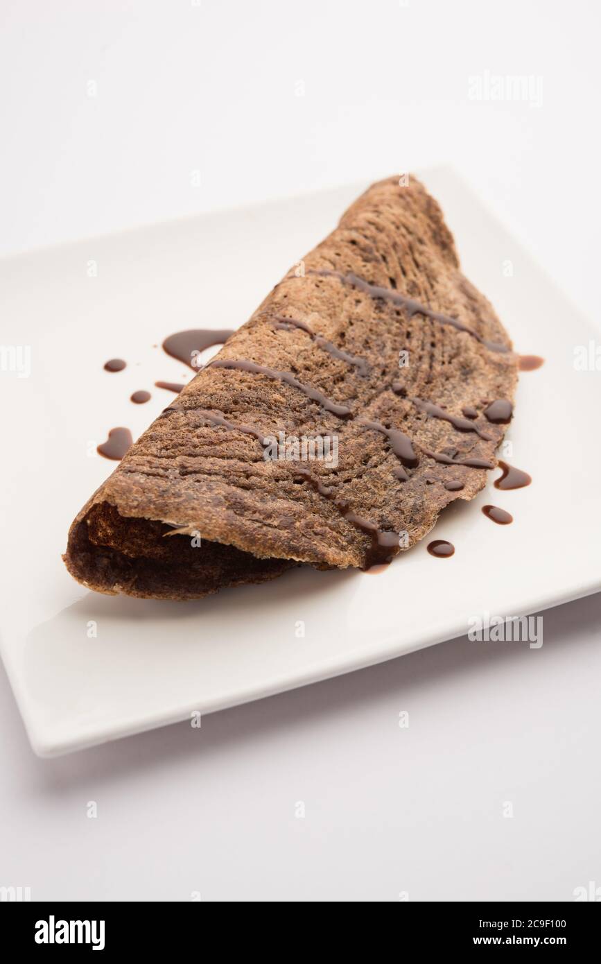 Chocolate dosa is a kid special Indian recipe, can be served for ...