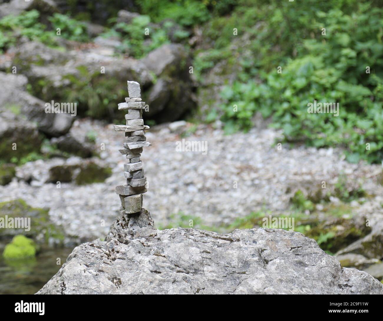 pile of stones called CAIRN or little man to indicate the right path ...