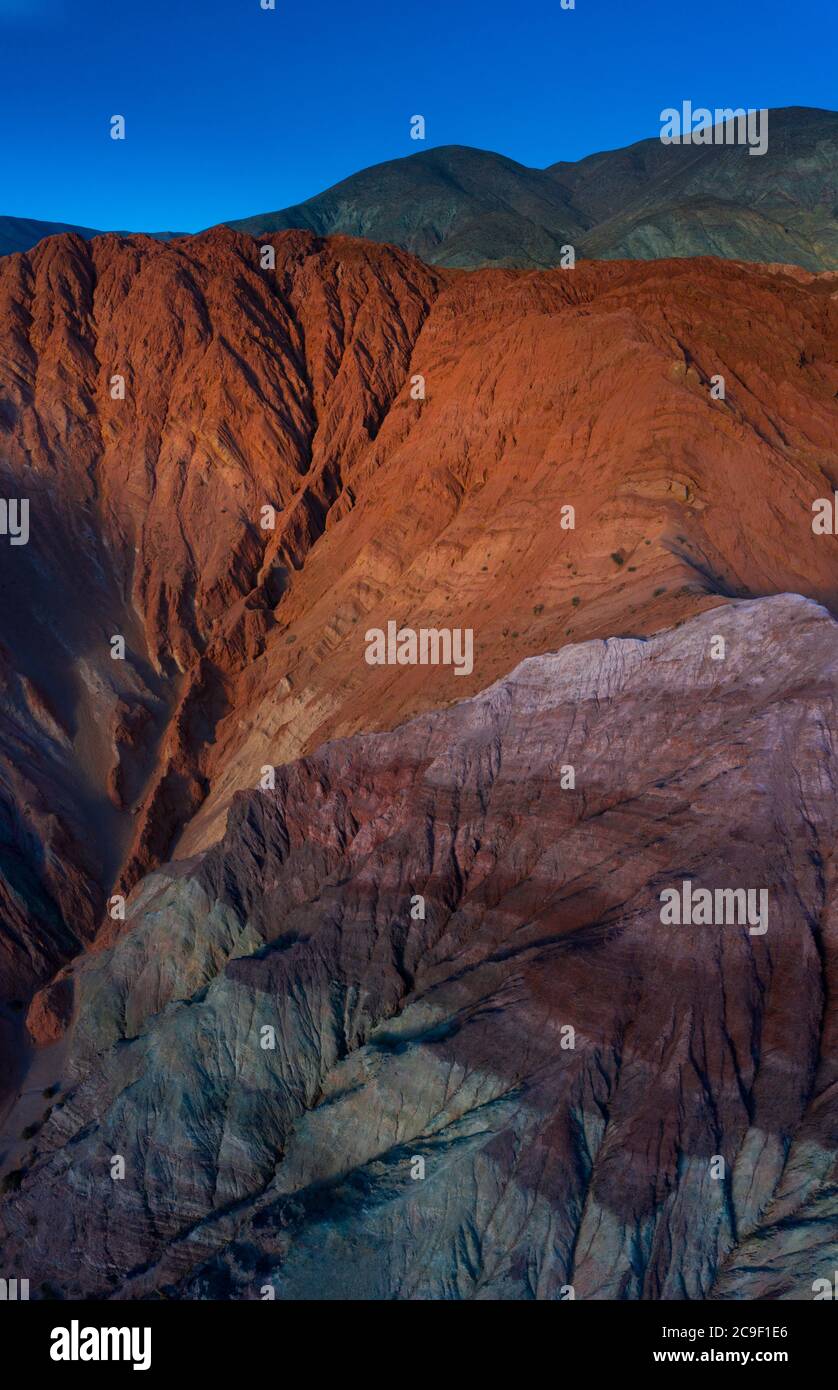 Cerro de los Siete Colores, Purmamarca, Valles y Quebradas, Aerial View ...