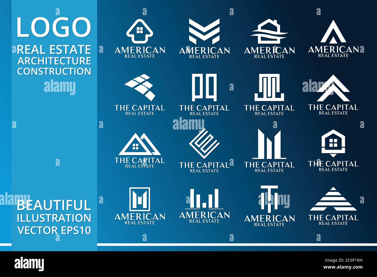 Mega real estate logo Stock Vector Images - Alamy