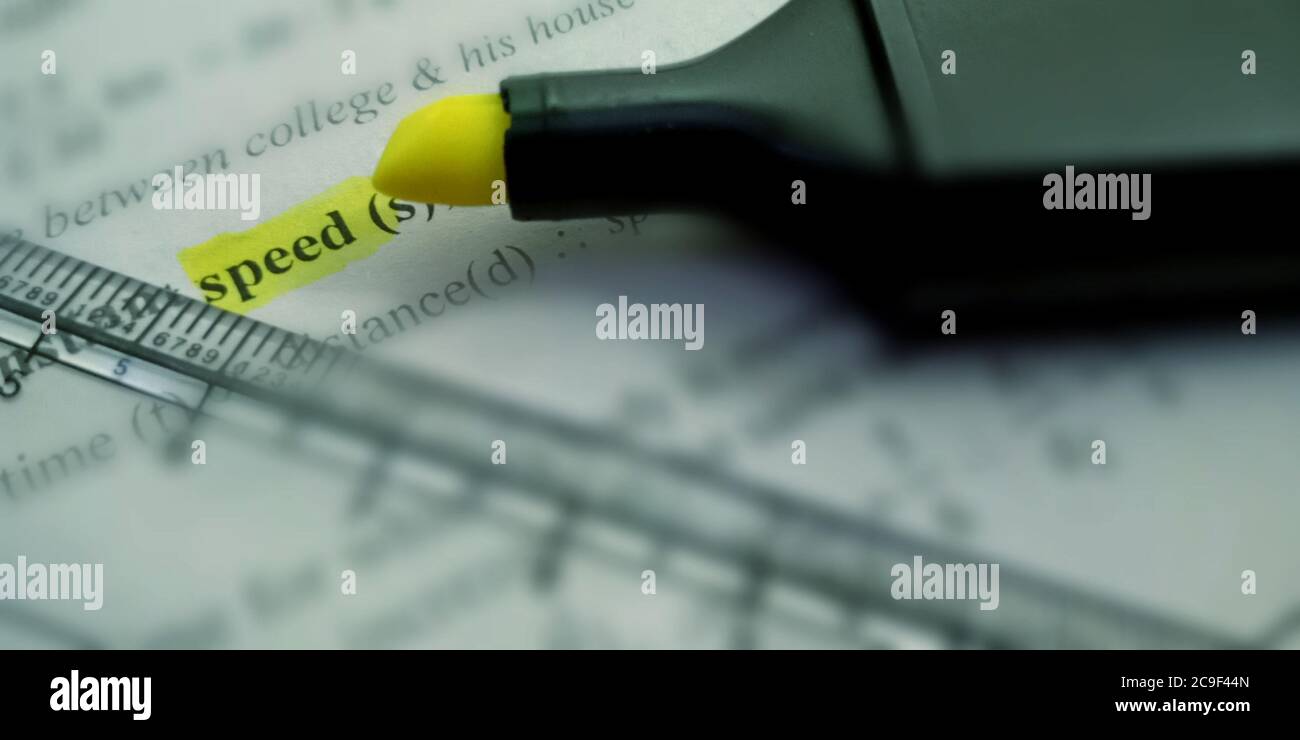 mathematical terminology presented on book text highlighted pattern on ...