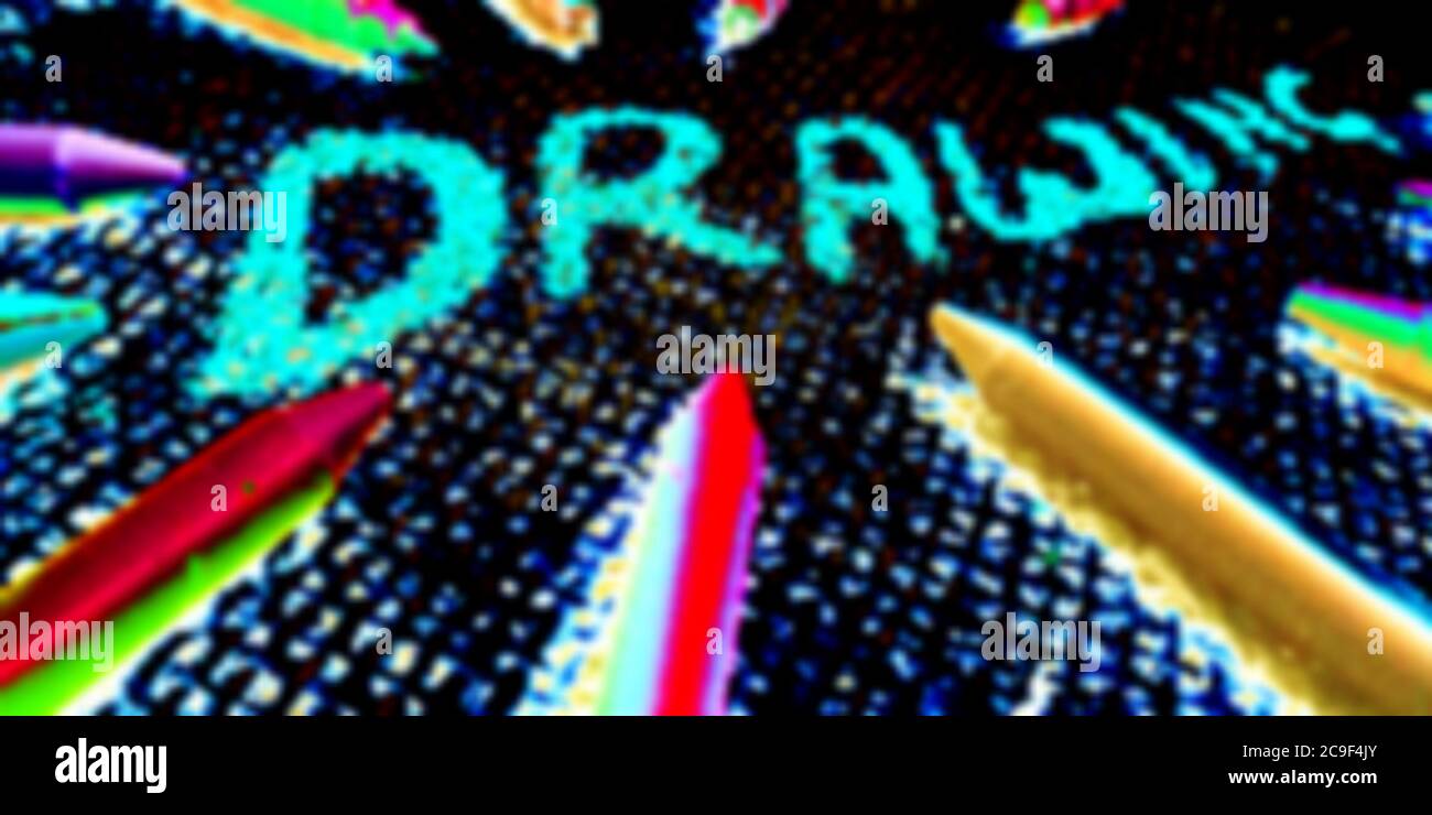 Draw word maths educational text displayed on paper in english language ...